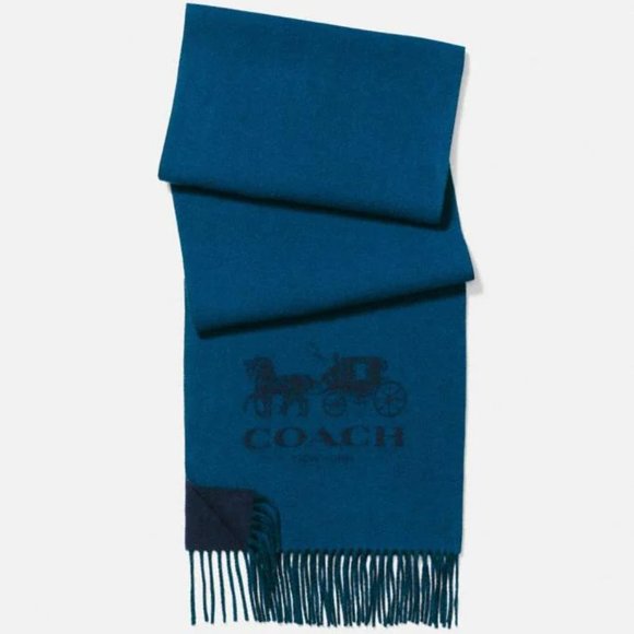 Coach | Accessories | Signature Cashmere Stagecoach Scarf Navydenim ...